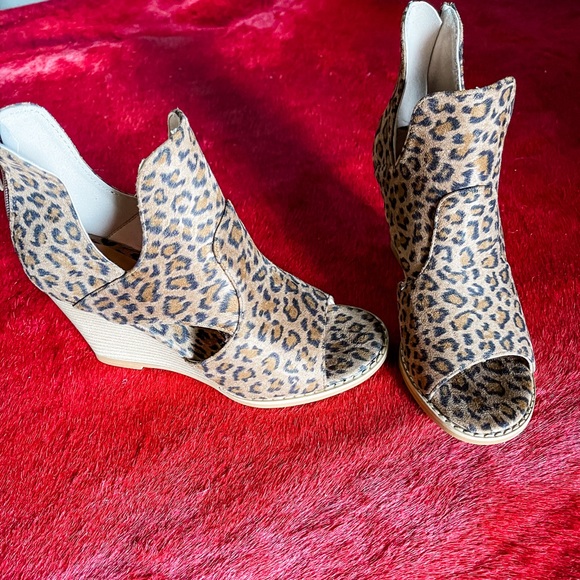 Jolimall | Shoes | Leopard Print Wedges | Poshmark
